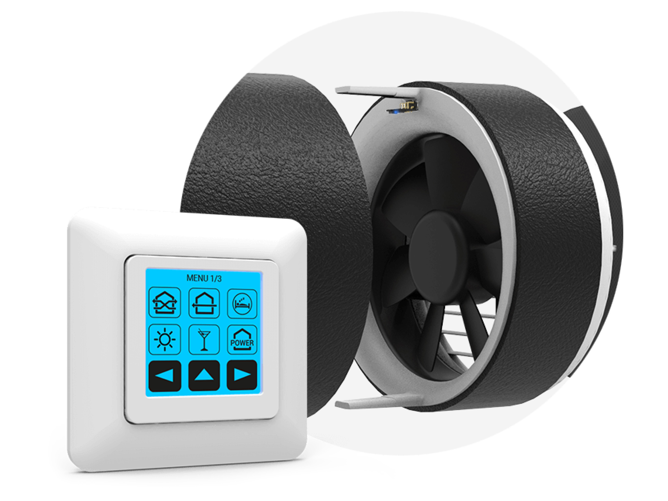 GetAir SmartFan Mit 4 Punkt Feuchte Und Temperaturmessung Haustec GetAir SmartFan Mit 4 Punkt Feuchte Und Temperaturmessung Haustec