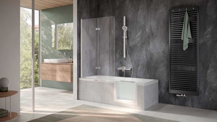 HSK Dobla: Duschwanne für kleine Bäder mit Anti-Rutsch | Haustec