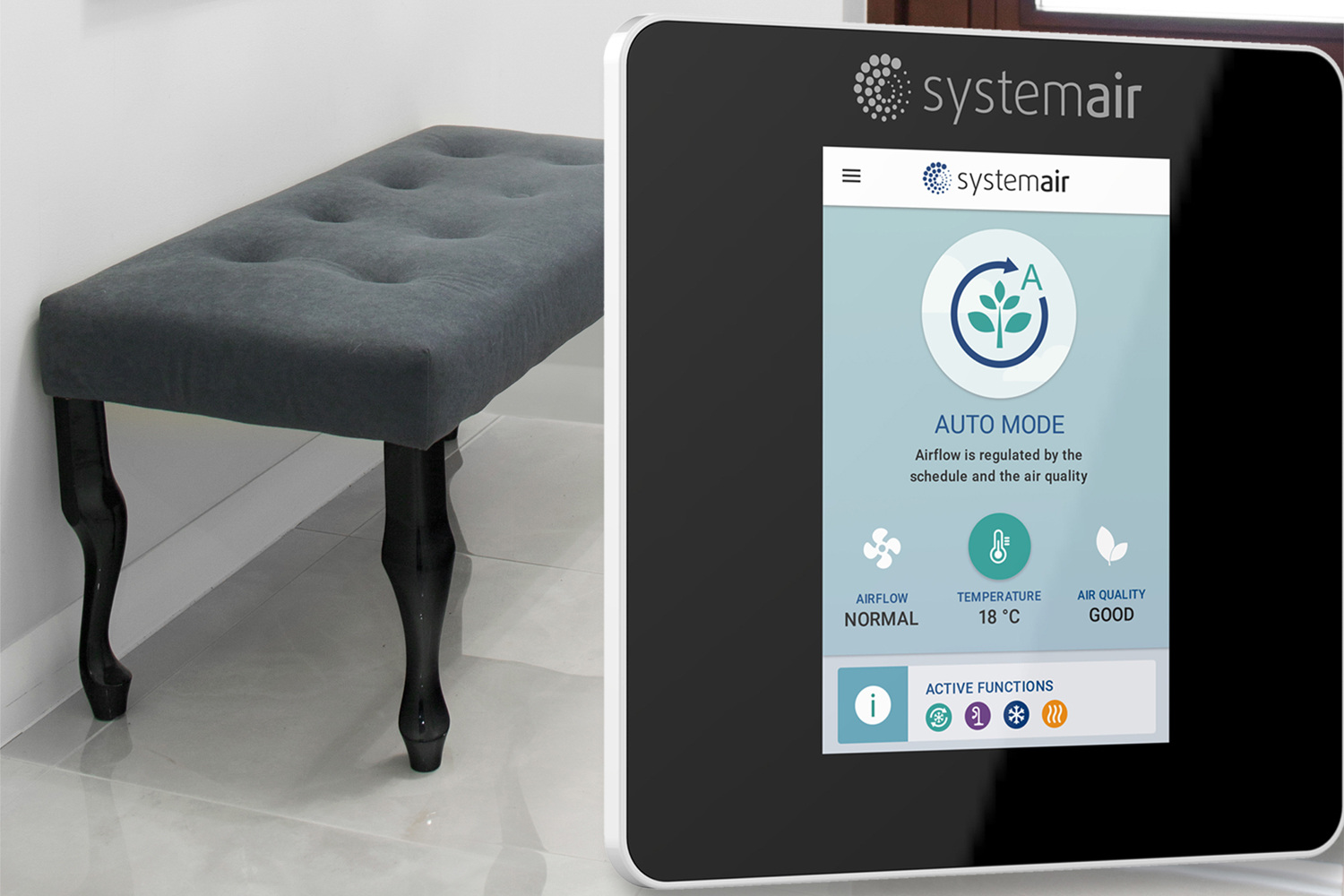 Systemair: Deckeneinheit für Wohnraumlüftung SAVE VSC 100 | Haustec