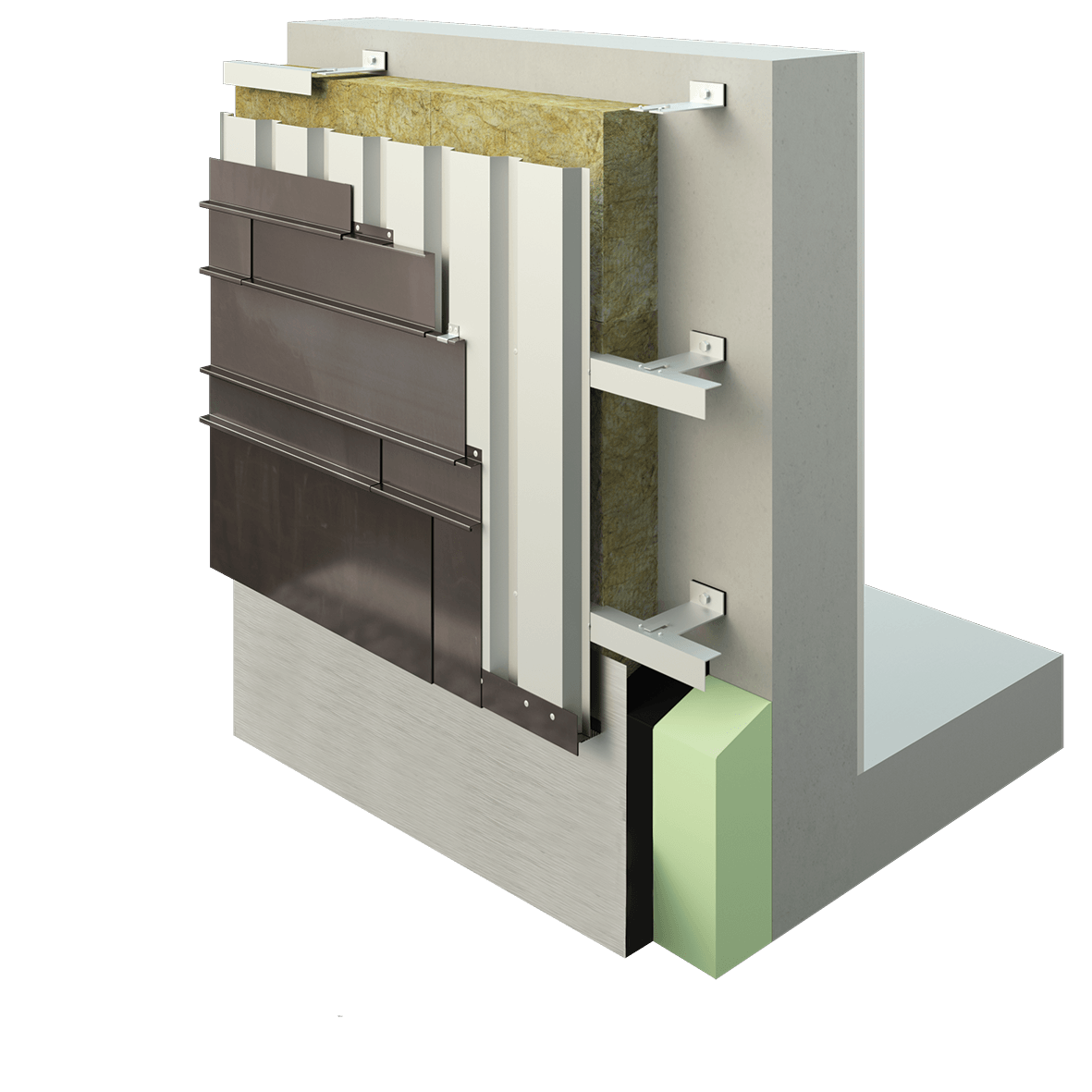 Konstruktionselemente für vorgehängte hinterlüftete Fassaden | Haustec