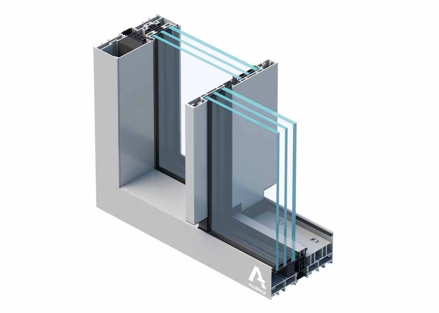 Aluprof: Schiebetür MB-Skyline Type R mit verdecktem Rahmen | Haustec