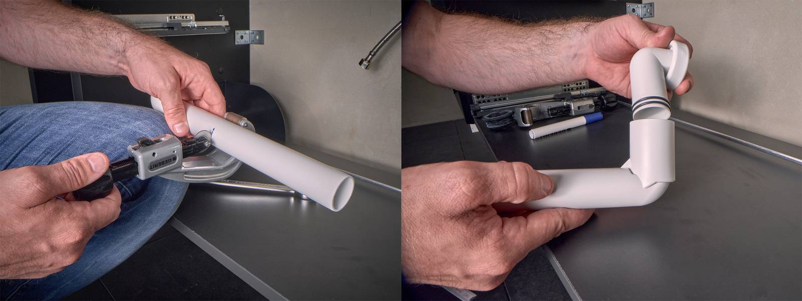 Montageanleitung: Platzsparender Siphon Geberit Clou | Haustec