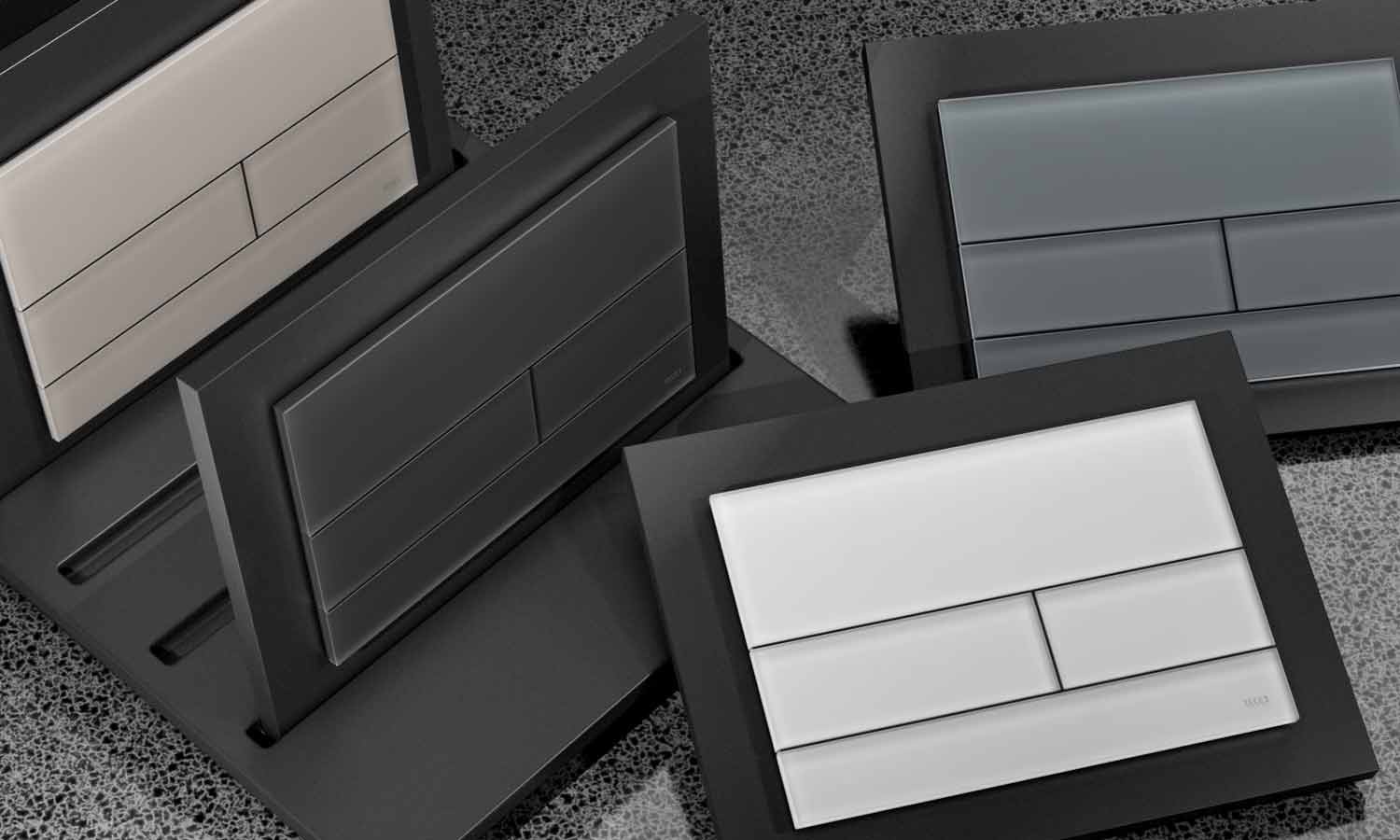 Tece Square: WC-Drückerplatte in neuen Farben und Oberflächen | Haustec