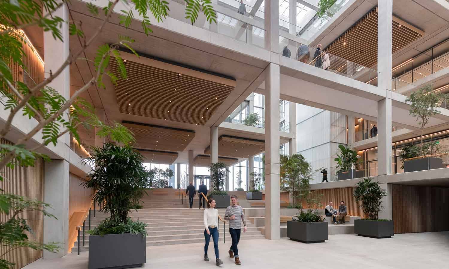 Velux Modular Skylights für Atrium im Bürogebäude Icone | Haustec