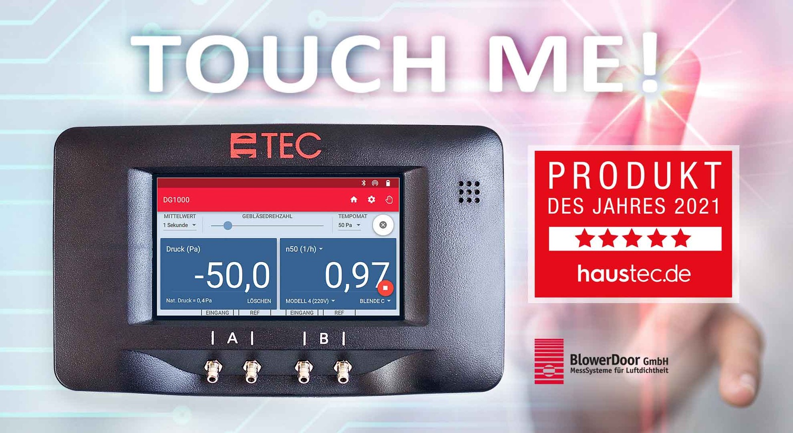 Mit BlowerDoor fit für die ISO 9972! | Haustec