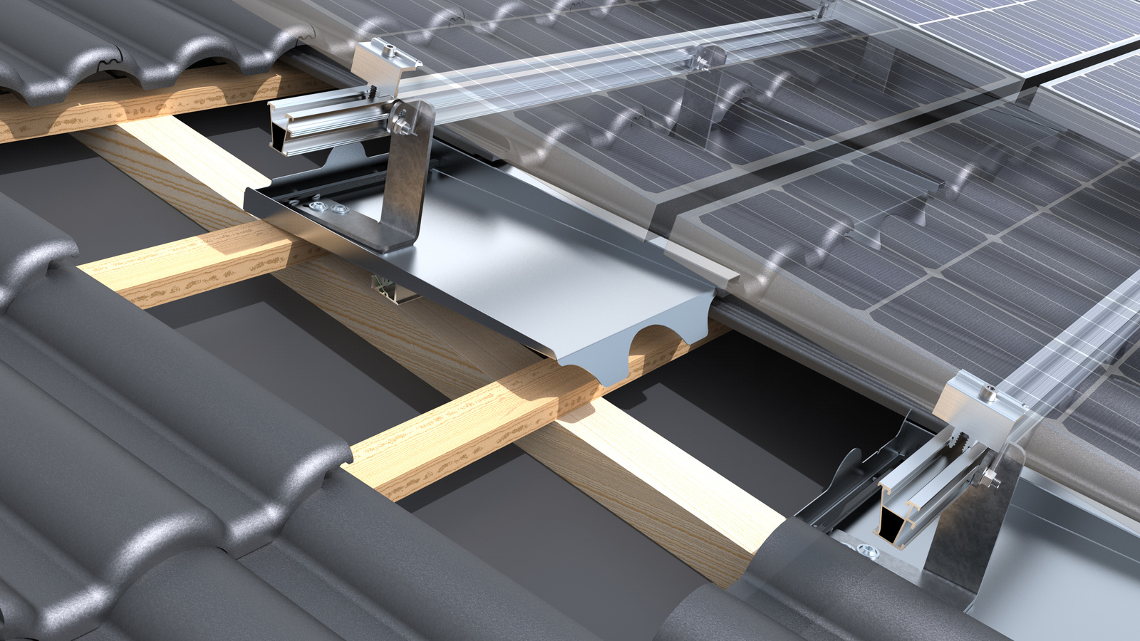 Aerocompact: Dachhakensystem mit Blechersatzziegel für PV-Montage | Haustec Aerocompact: Dachhakensystem mit Blechersatzziegel für PV-Montage | Haustec
