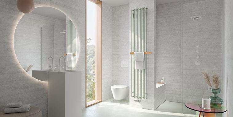 Kermi Pio plus: Schmaler Badheizkörper, klassisches Design | Haustec