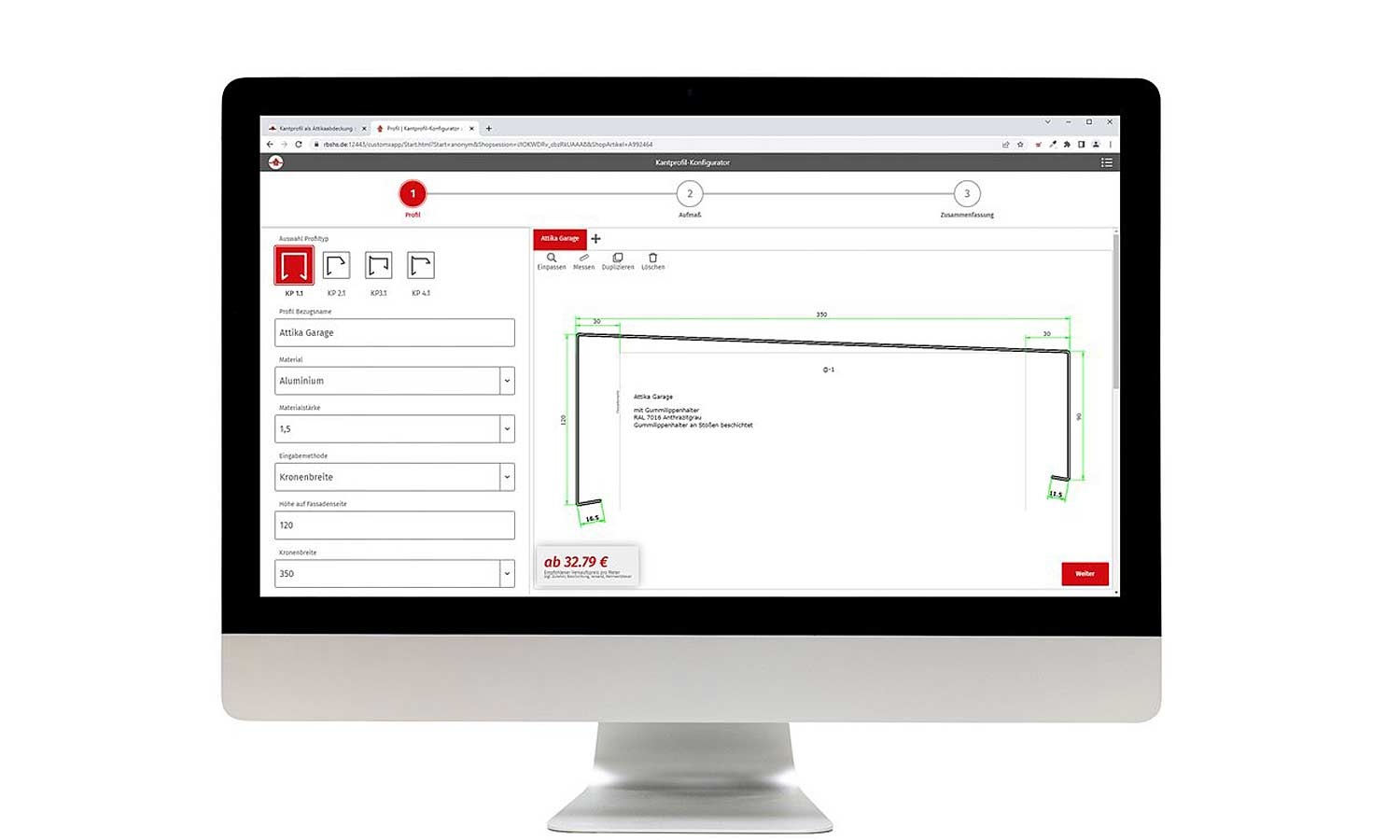Richard Brink stellt Kantprofil-Konfigurator vor | Haustec