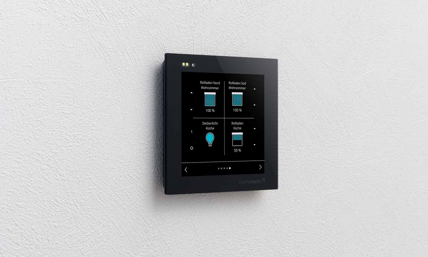 Homematic IP Wired Glasdisplay für die Steuerung des Smarthome | Haustec