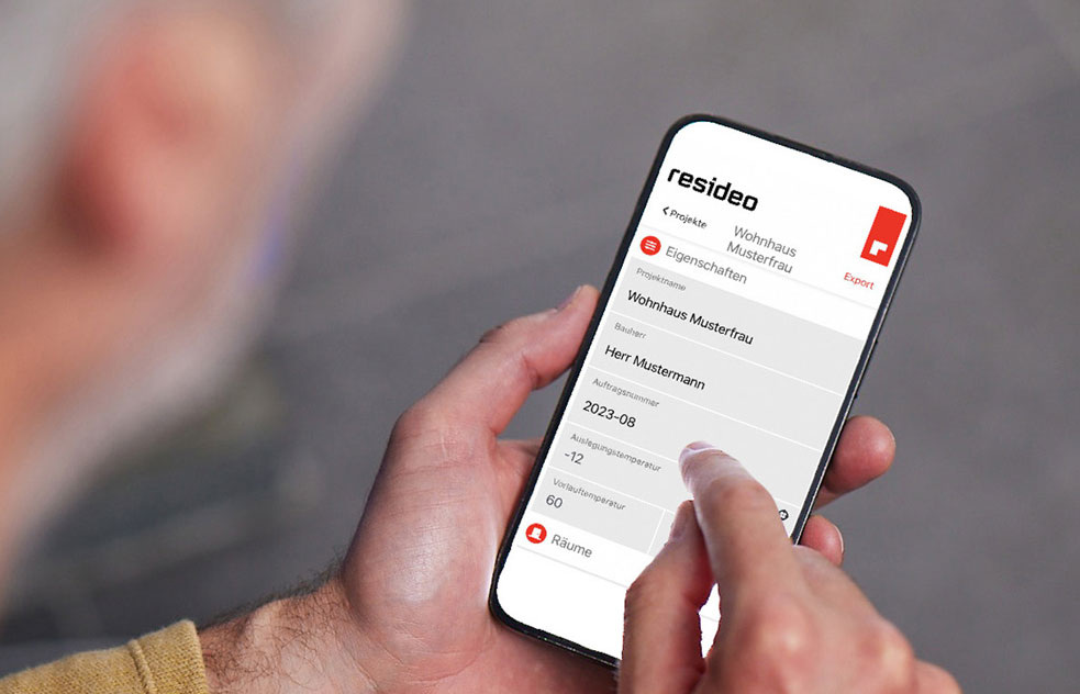 Resideo Heizlast-App: Tool für den hydraulischen Abgleich | Haustec