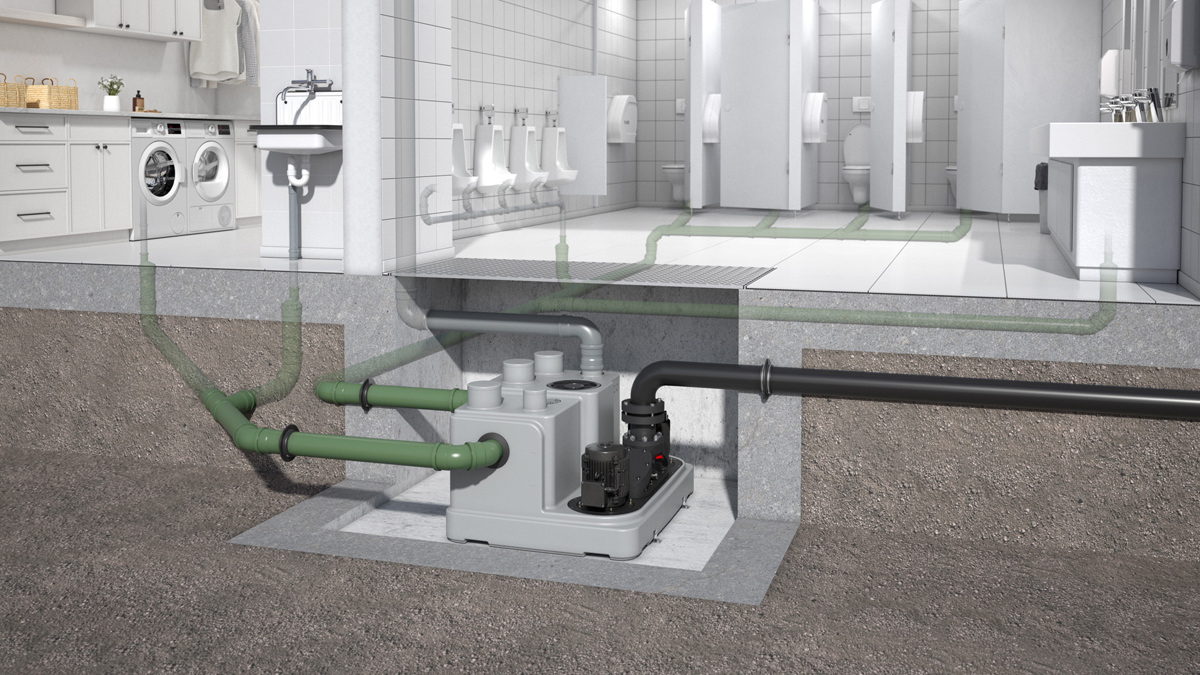 ACO Haustechnik: Doppelpumpen-Hebeanlage ACO Muli-Nova DDP | Haustec