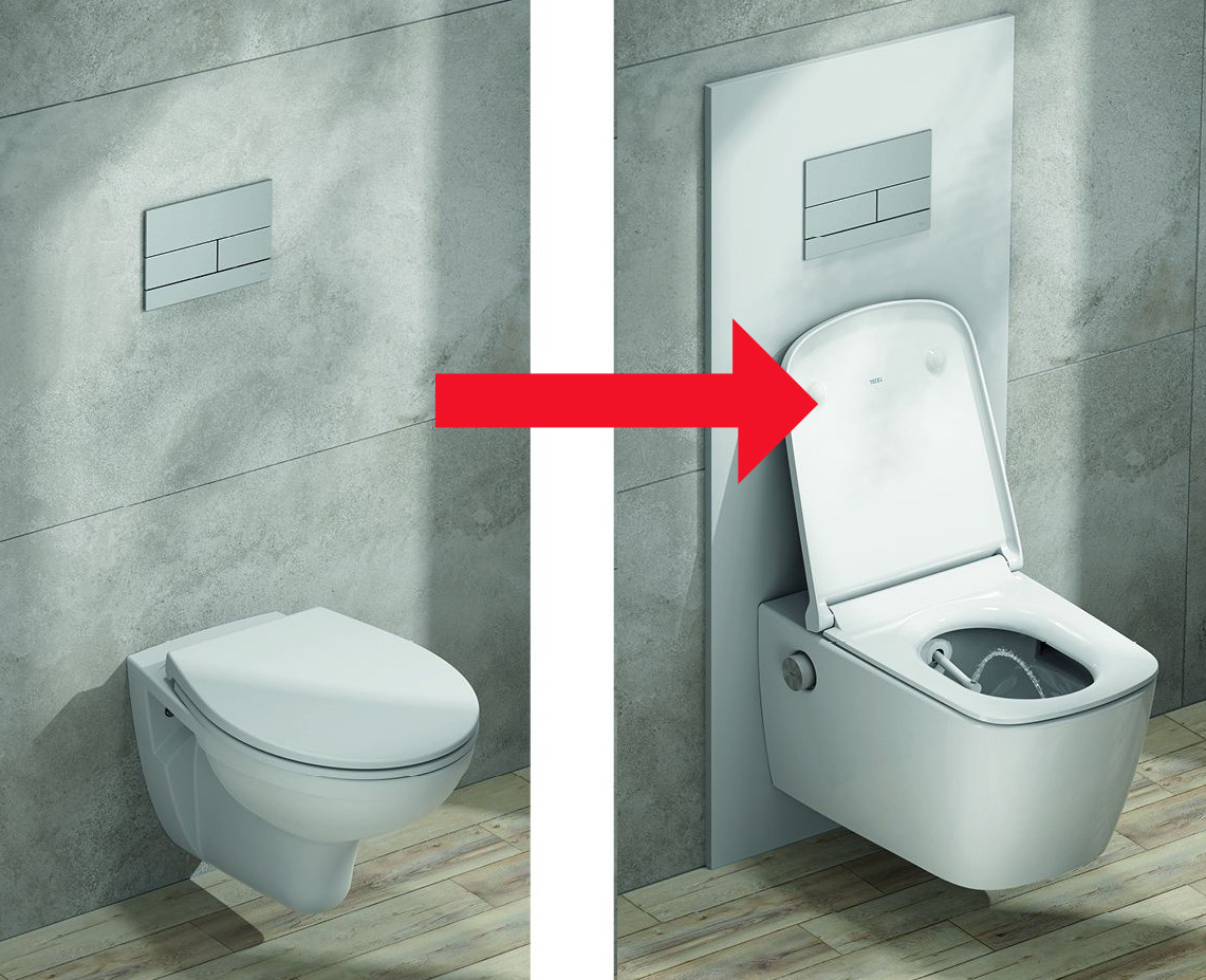 Dusch-WC Tece Neo in vier Schritten nachrüsten | Haustec