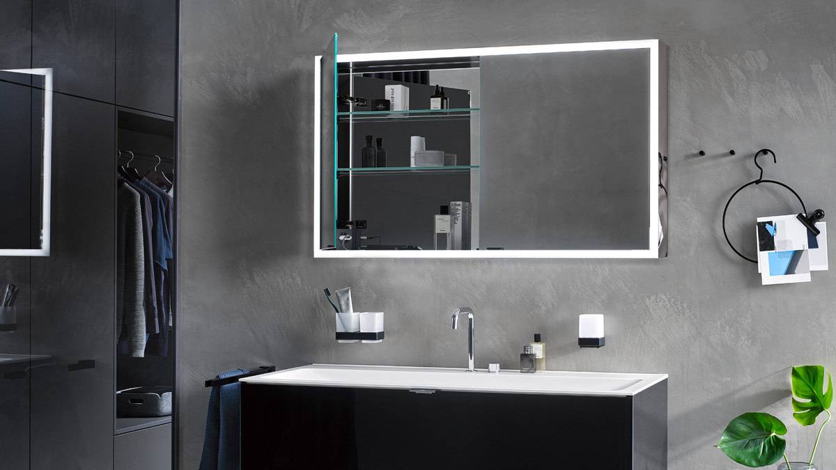 Emco Bad Prime Slim: Schlanker, platzsparender Spiegelschrank | Haustec