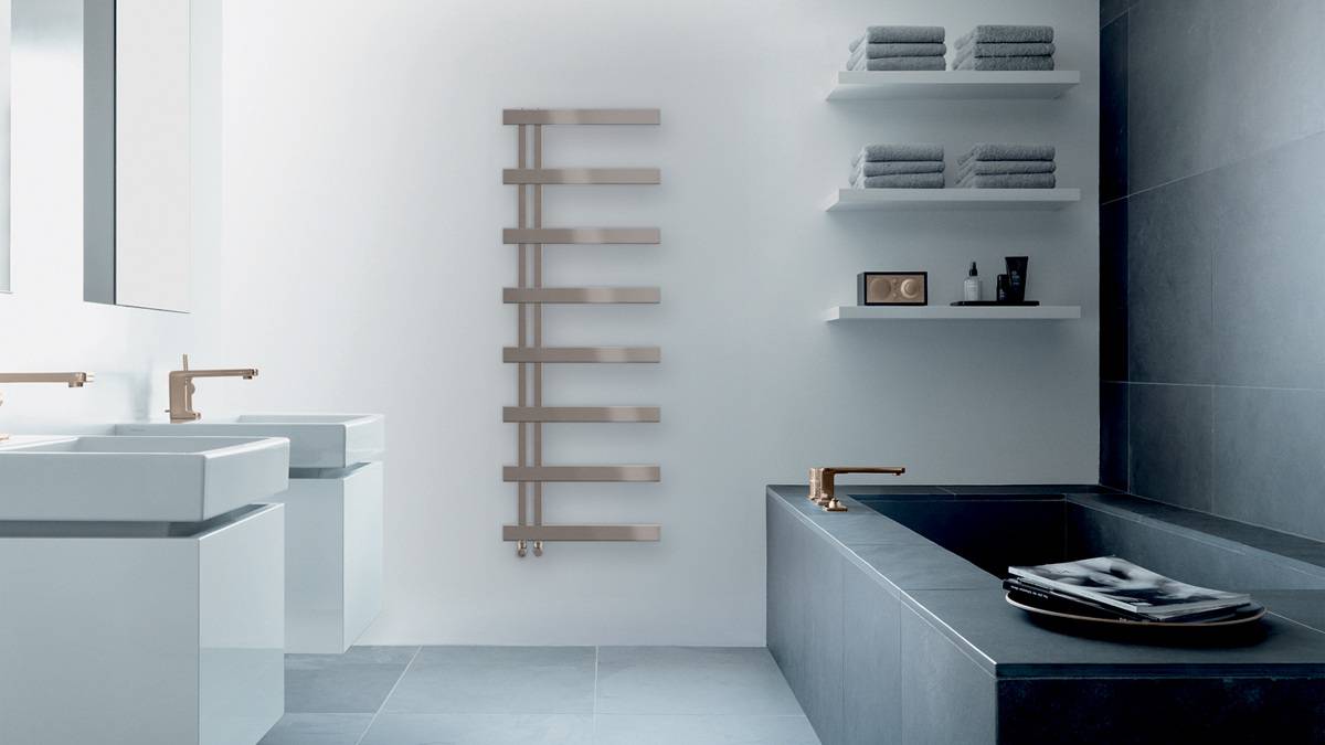 Zehnder Alban und Chime: Design-Badheizkörper mit PVD-Beschichtung ...